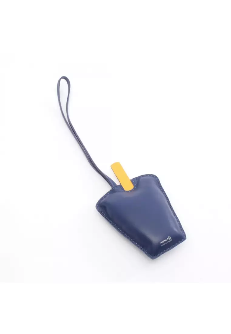 Buy Hermès Pre-Loved Hermès Bubble Tea Blue Uncle Jaune Ambre bag charm ...