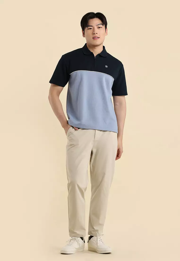 Buy Penshoppe Dress Code Half Zip Polo Online | ZALORA Malaysia