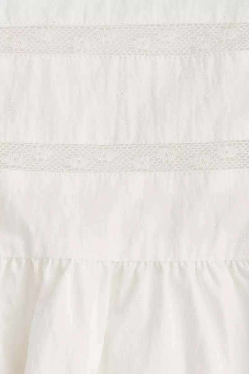 Buy H&M Lace-inset blouse 2025 Online | ZALORA