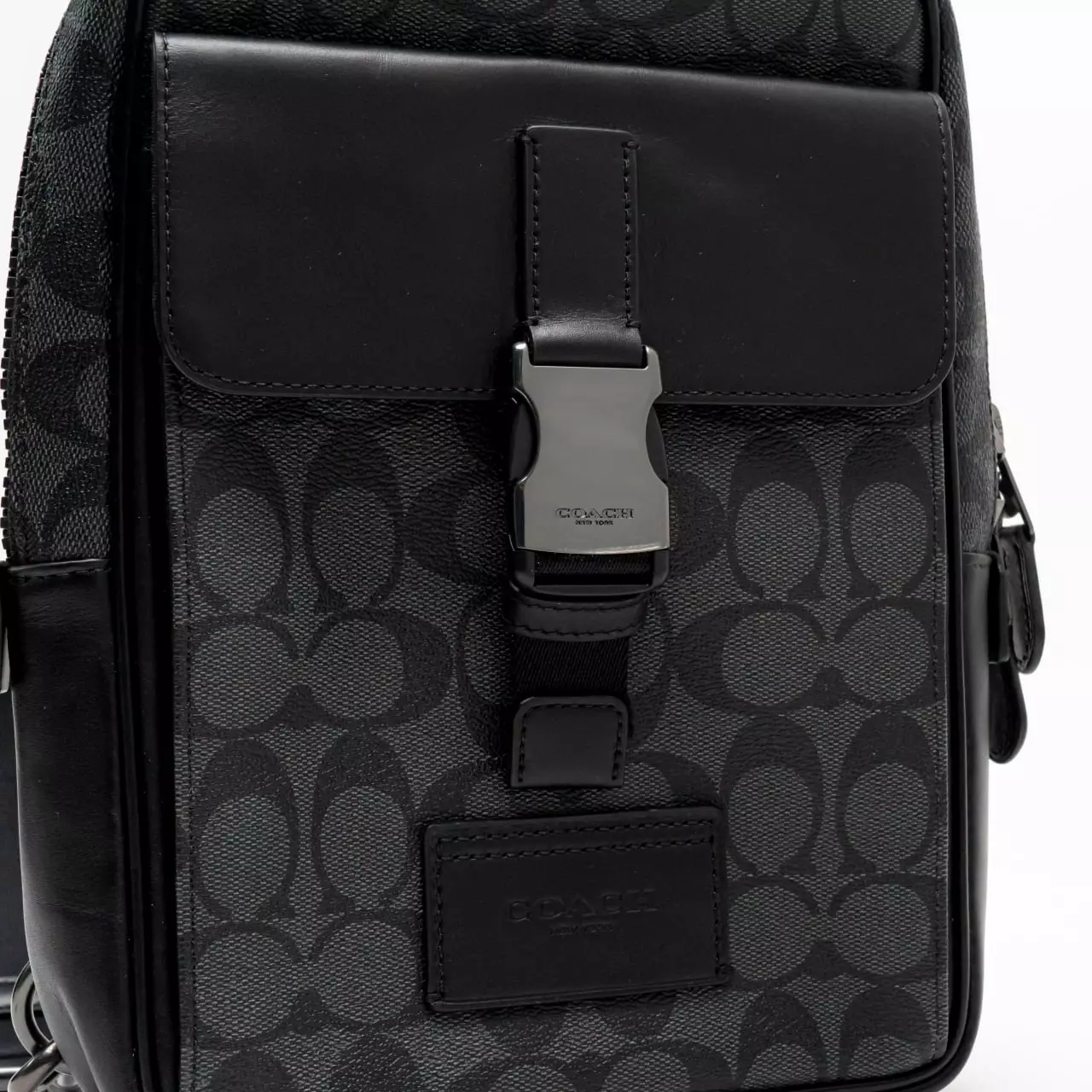 Jual Coach Coach Track Pack Signature Charcoal Black Original 2024 ...