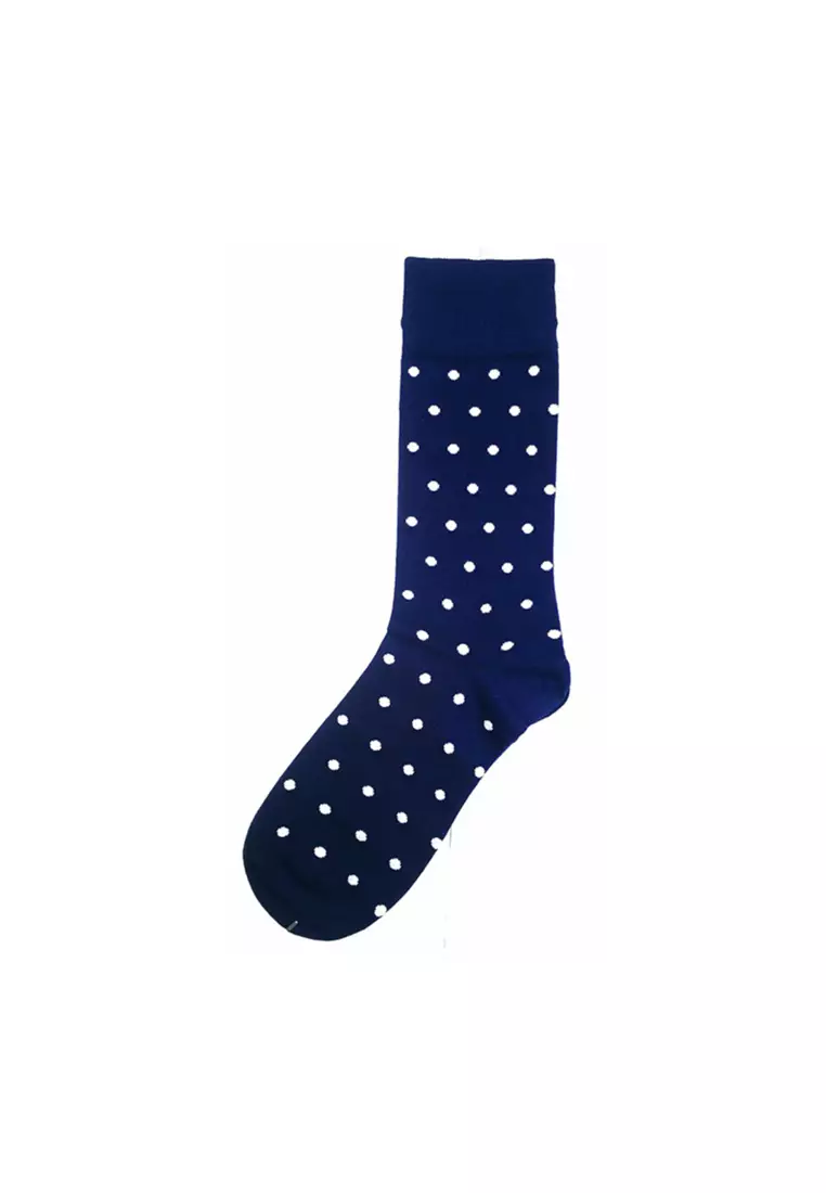 Kings Collection White Dots Blue Cozy Socks HS202100 2025 | Buy Kings ...