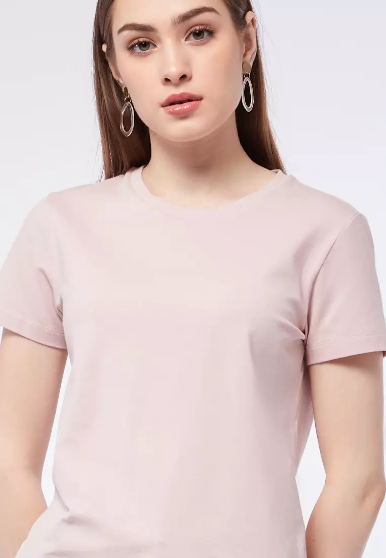 Jual Executive Basic Round Neck Cotton T-Shirt Original 2026 | ZALORA ...