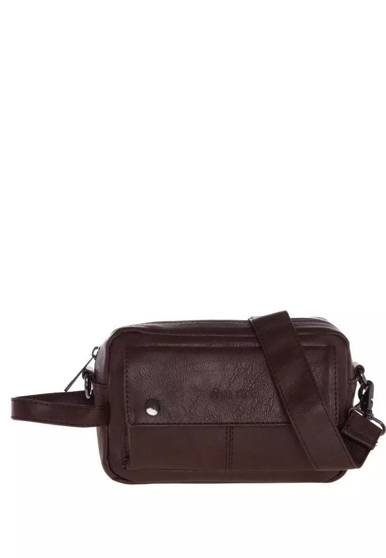 Jual Urban State Distressed Leather Pouch Bag Original 2025 | ZALORA ...