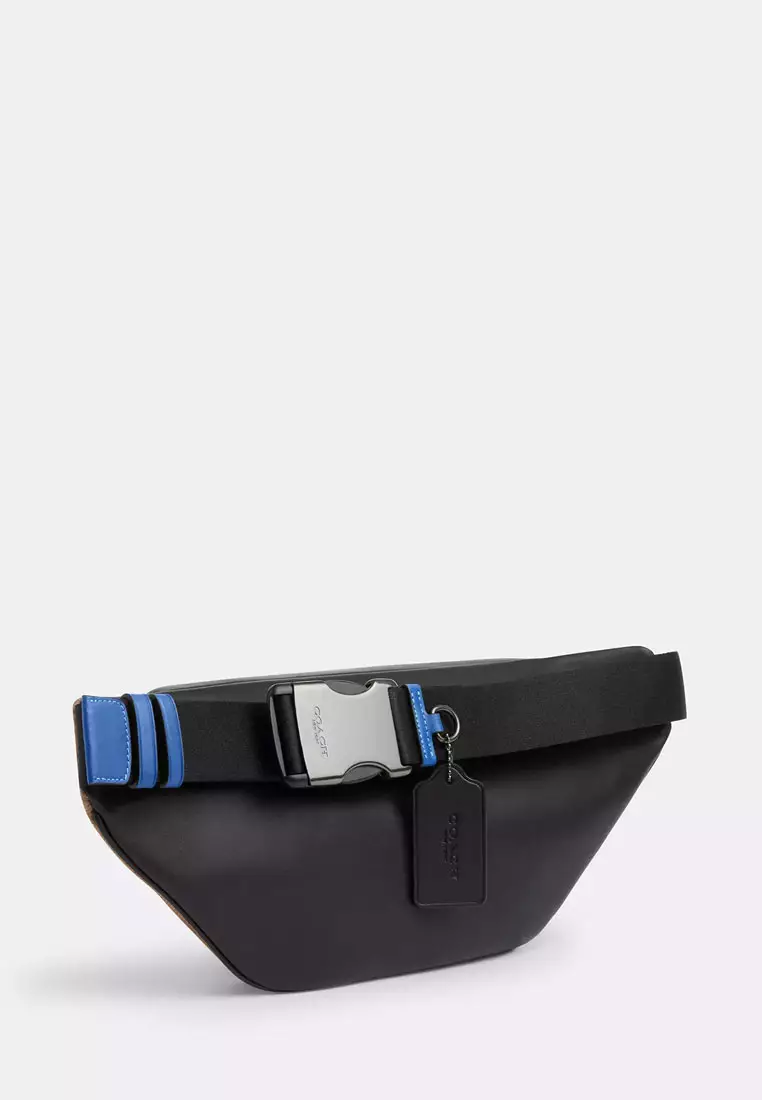 Buy Coach Racer Belt Bag In Blocked Signature Canvas Online | ZALORA ...