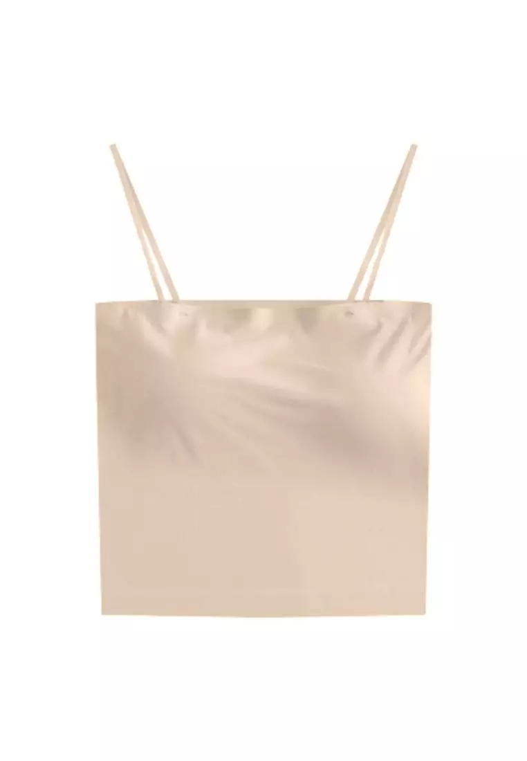 Buy Kiss & Tell Premium Arina Ice Silk Bralette Inner Top Tube in Nude Online | ZALORA Malaysia