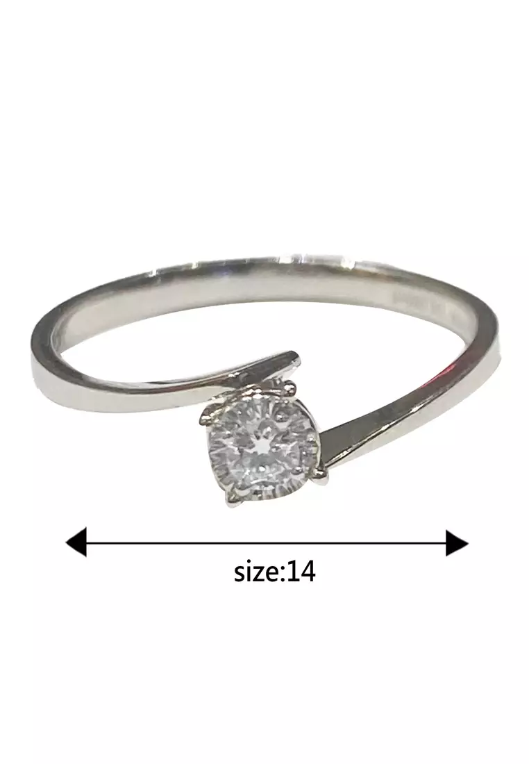 LITZ LITZ 18K White Gold Diamond Ring DR152 2025 | Buy LITZ Online ...
