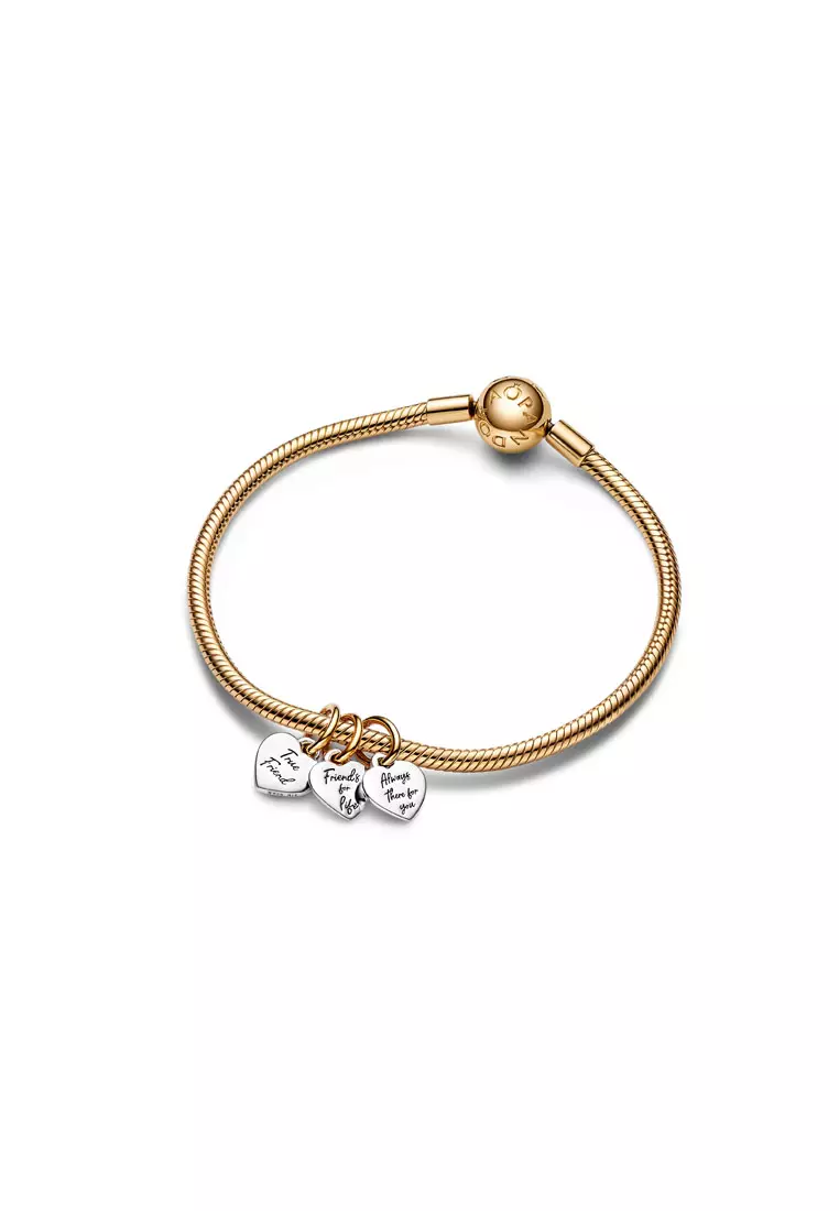 Buy Pandora Two-tone Splittable Friendship Triple Dangle Charm 2025 Online | ZALORA Philippines