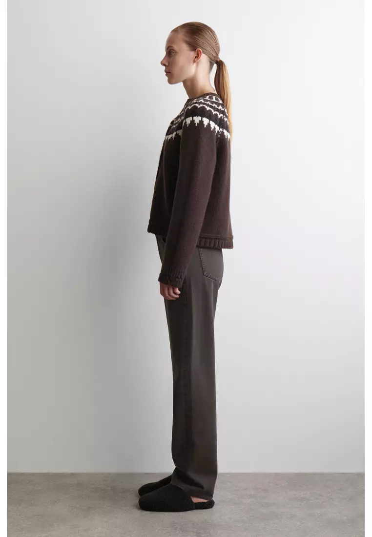 Buy COS FAIR ISLE WOOL-CASHMERE CARDIGAN Online | ZALORA Malaysia