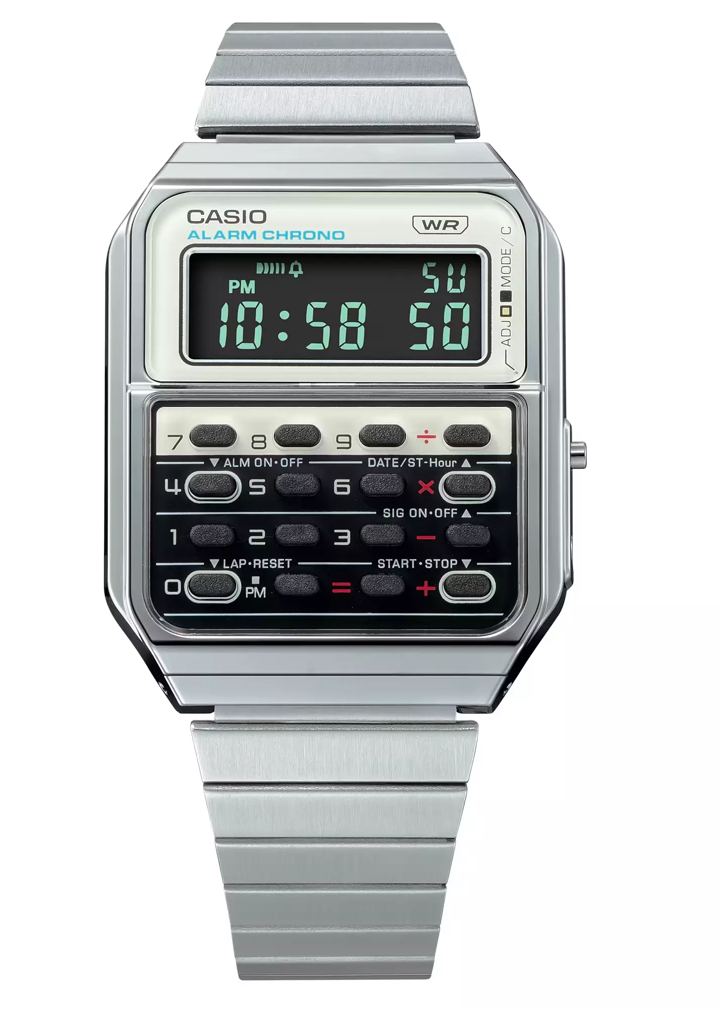 Jual Casio Casio Unisex CA-500WE-7BDF Digital Stainless Steel Silver ...
