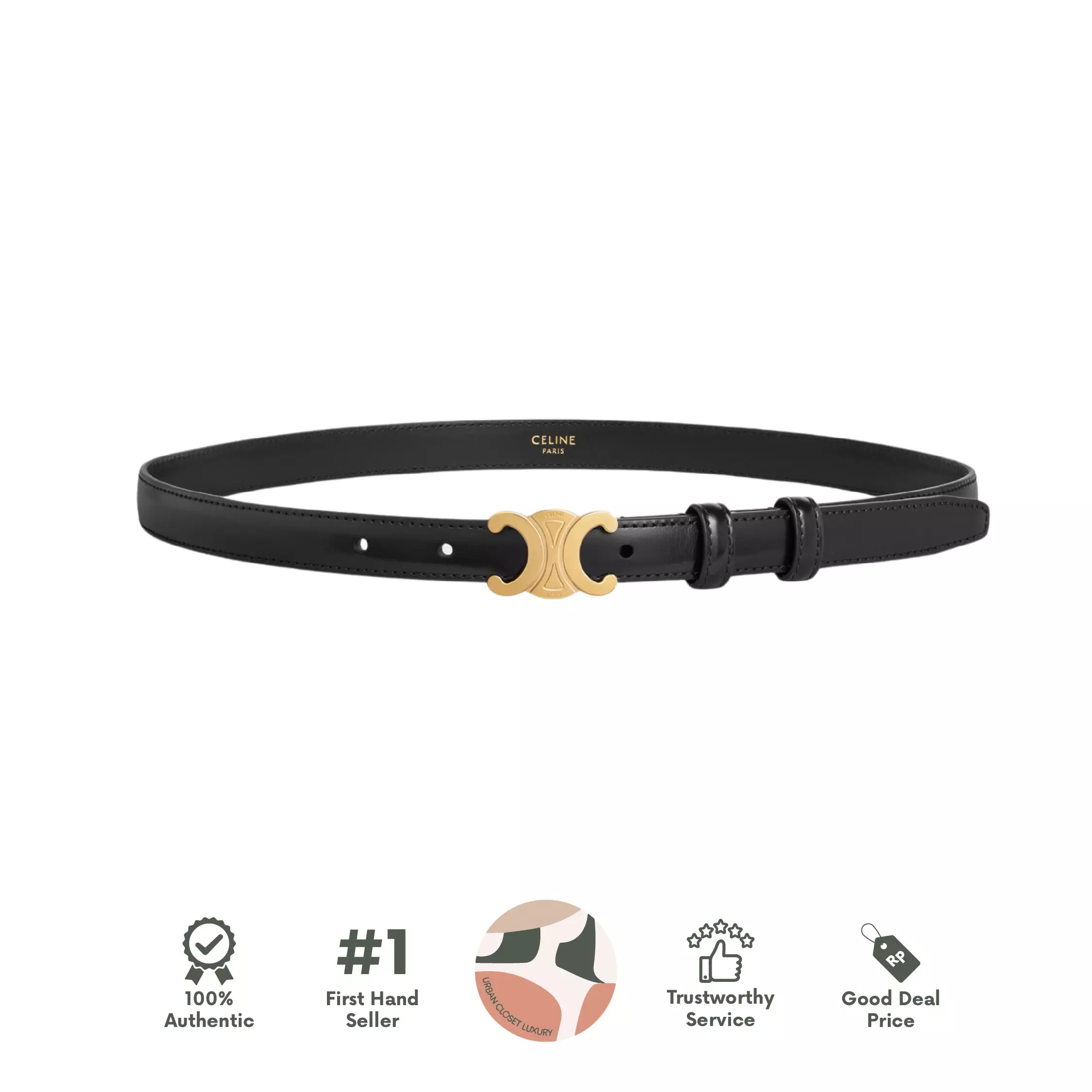 Jual Celine Small Belt 18mm Black Original 2024 | ZALORA Indonesia