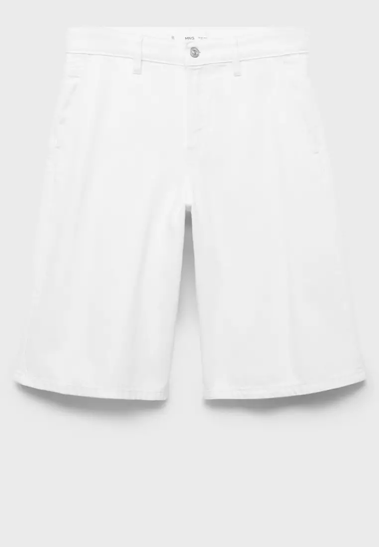 Buy Mango Straight Mid-Rise Denim Jorts Online | ZALORA Malaysia