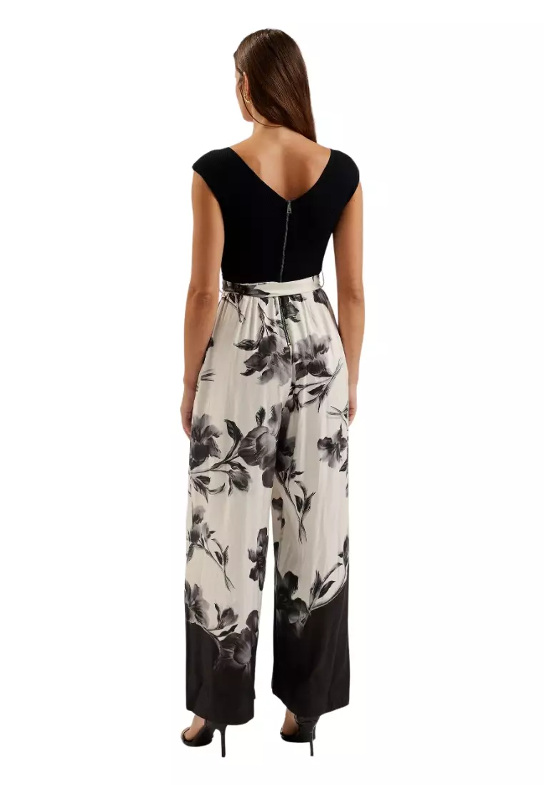 Buy TED BAKER Ted Baker NALCO Bardot Knit Bodice Printed Trouser ...