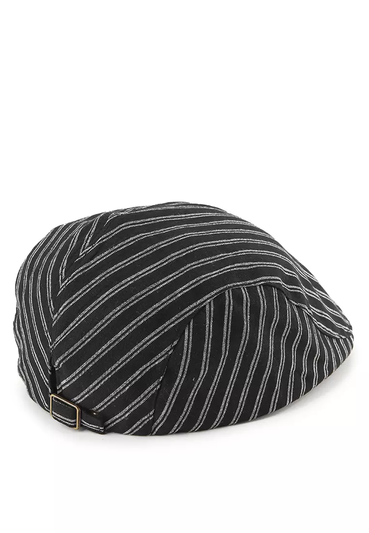 Jual Urban State Striped Flat Cap Original 2026 | ZALORA Indonesia