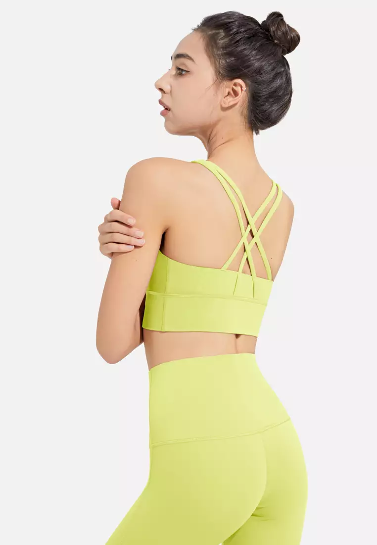 Buy HAPPY FRIDAYS Cross Back Strap Sports Bra DK-WX04 Online | ZALORA ...