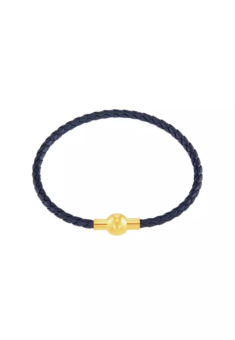 Buy HABIB HABIB Leather Bracelet (Navy Blue Colour) 2025 Online ...