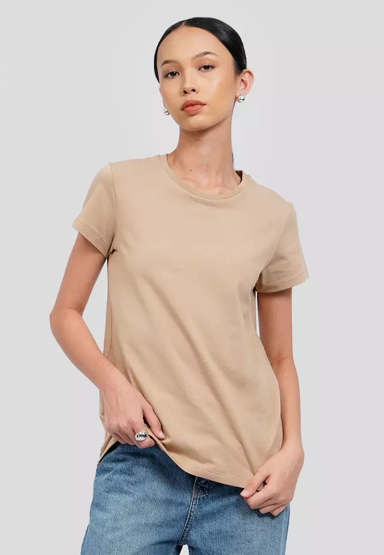 Jual Executive Basic Round Neck Cotton T-Shirt Original 2025 | ZALORA Indonesia