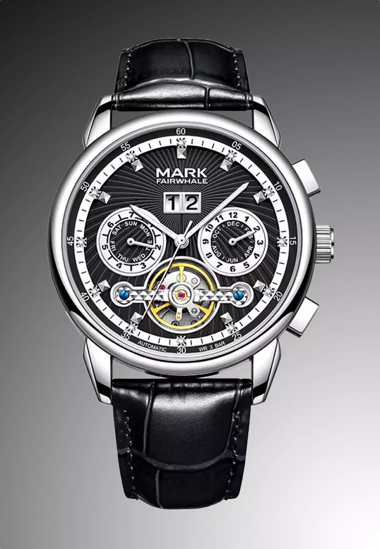 Mark Fairwhale Unisex Automatic Watch, 43mm, Leather Strap 2026 | Buy ...