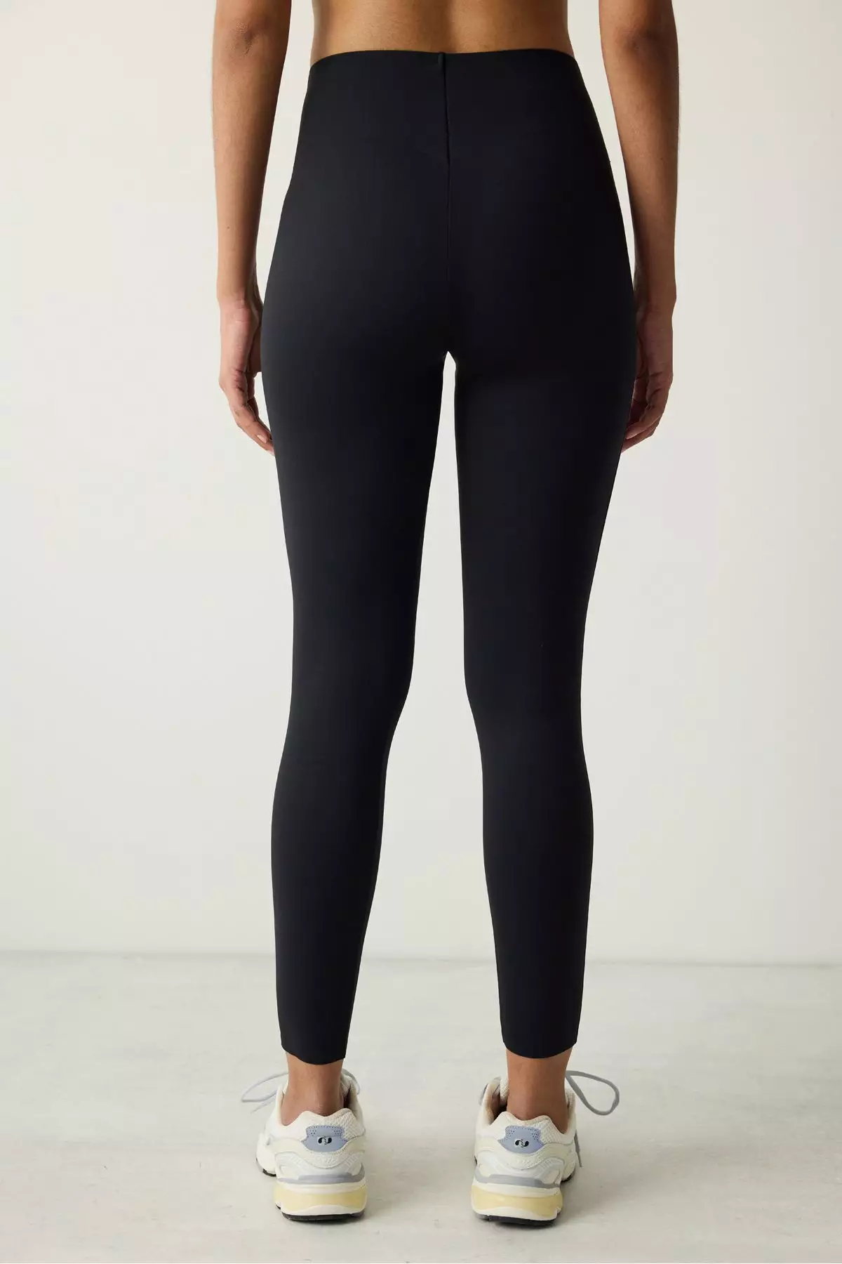 Buy Penti Black High Waist Side Seam Detail Side Stretch Ankle Length ...