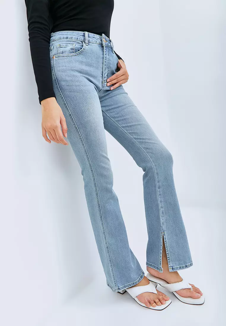 Jual Odiva Woman ODIVA FIT AND FLARE JEANS - BLUE Original 2024 ...