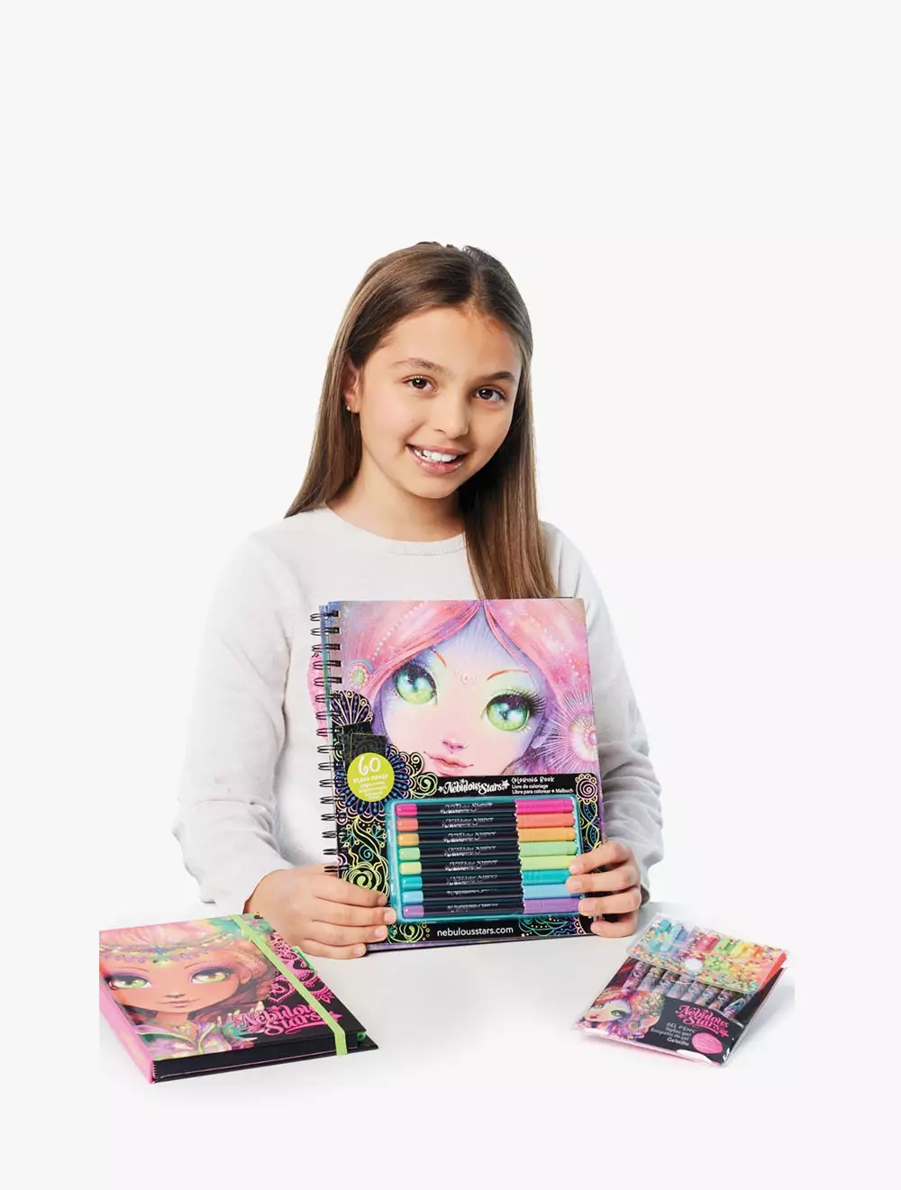 nebulous stars black pages coloring book