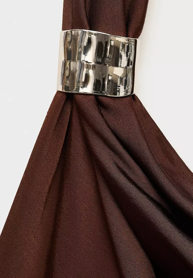 Buy Mango Draped Top With Metallic Detail Online | ZALORA Malaysia