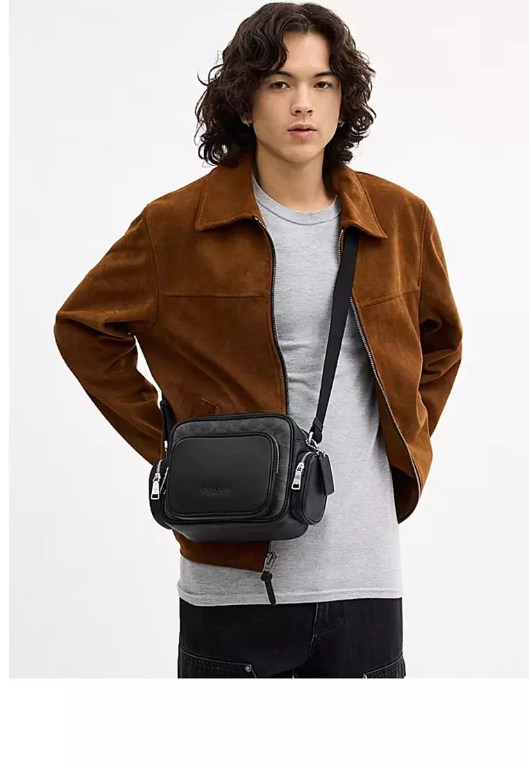 Buy COACH Fletcher Crossbody Bag In Signature Canvas 2026 Online | ZALORA