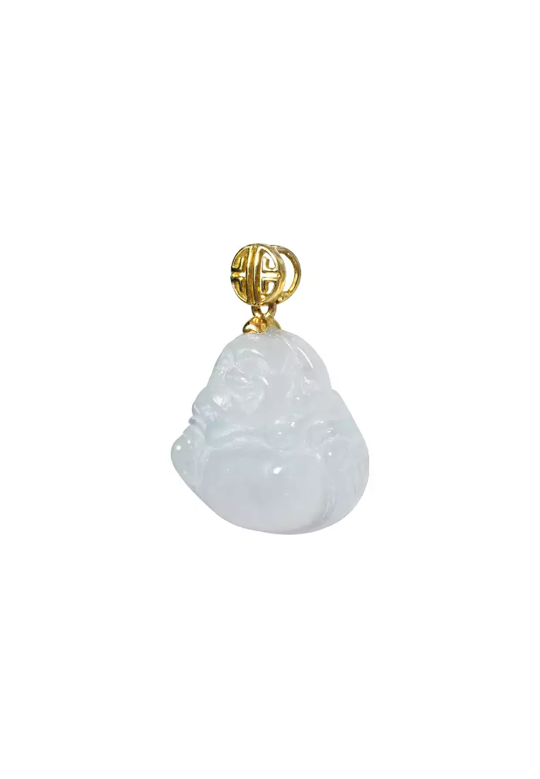 Buy TOMEI TOMEI Buddha Jade Pendant, Yellow Gold 750 2025 Online ...