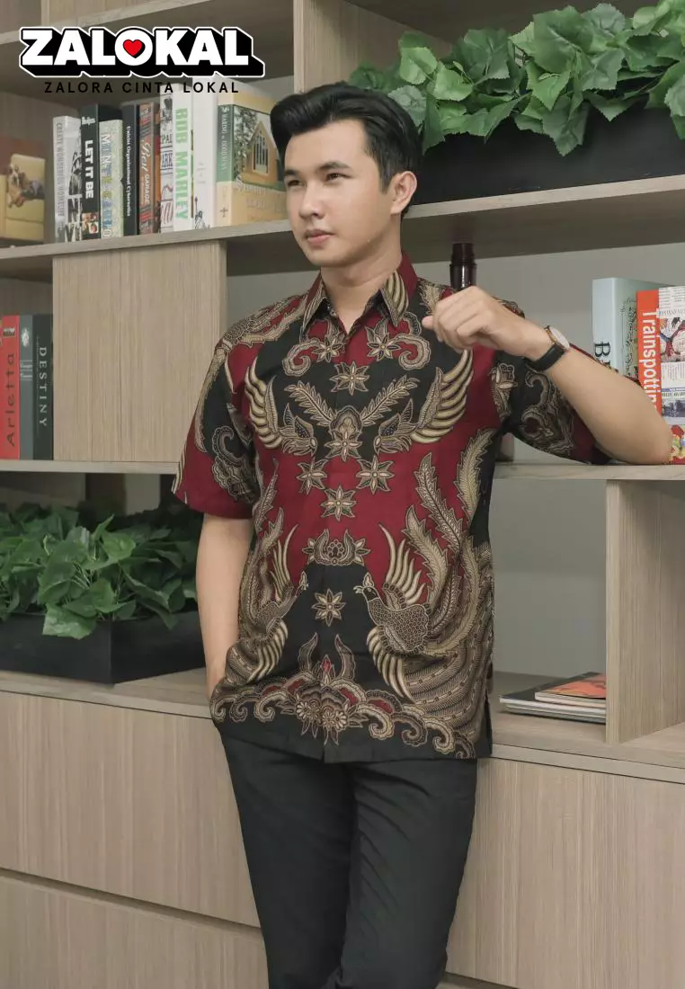 Jual Batik Talenta Exclusive kemeja batik pria lengan panjang motif ...