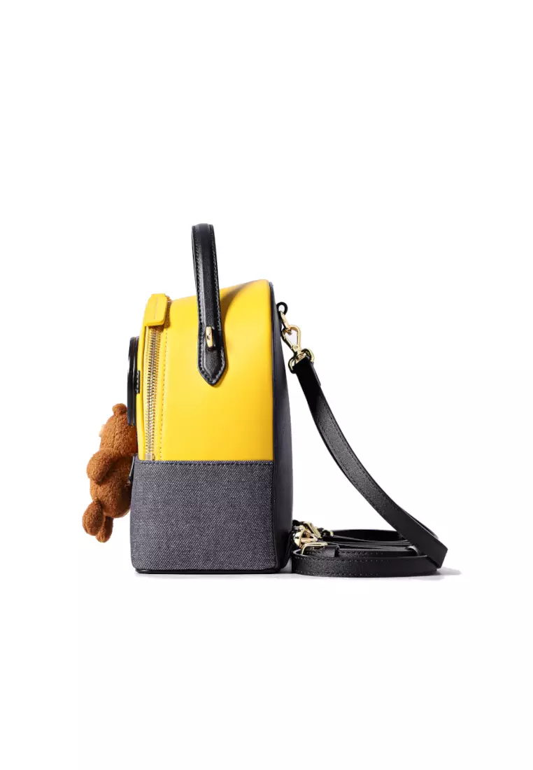 FION Minions Denim with Leather Backpack 2025 | Buy FION Online ...