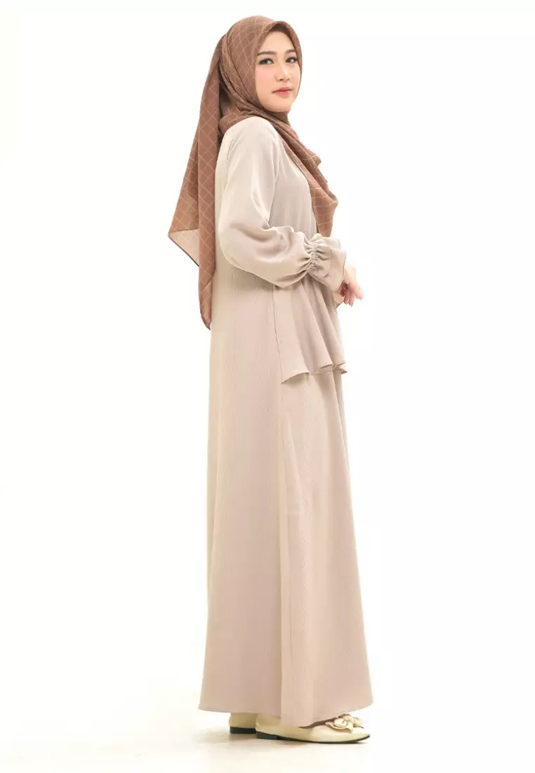 Jual RABBANI Rabbani - Gamis Muslim Dresslim Lavani - Sandshell ...