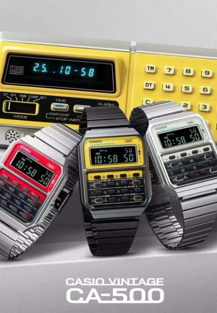 Buy Casio Casio General Digital Black Stainless Steel Strap Men Watch ...