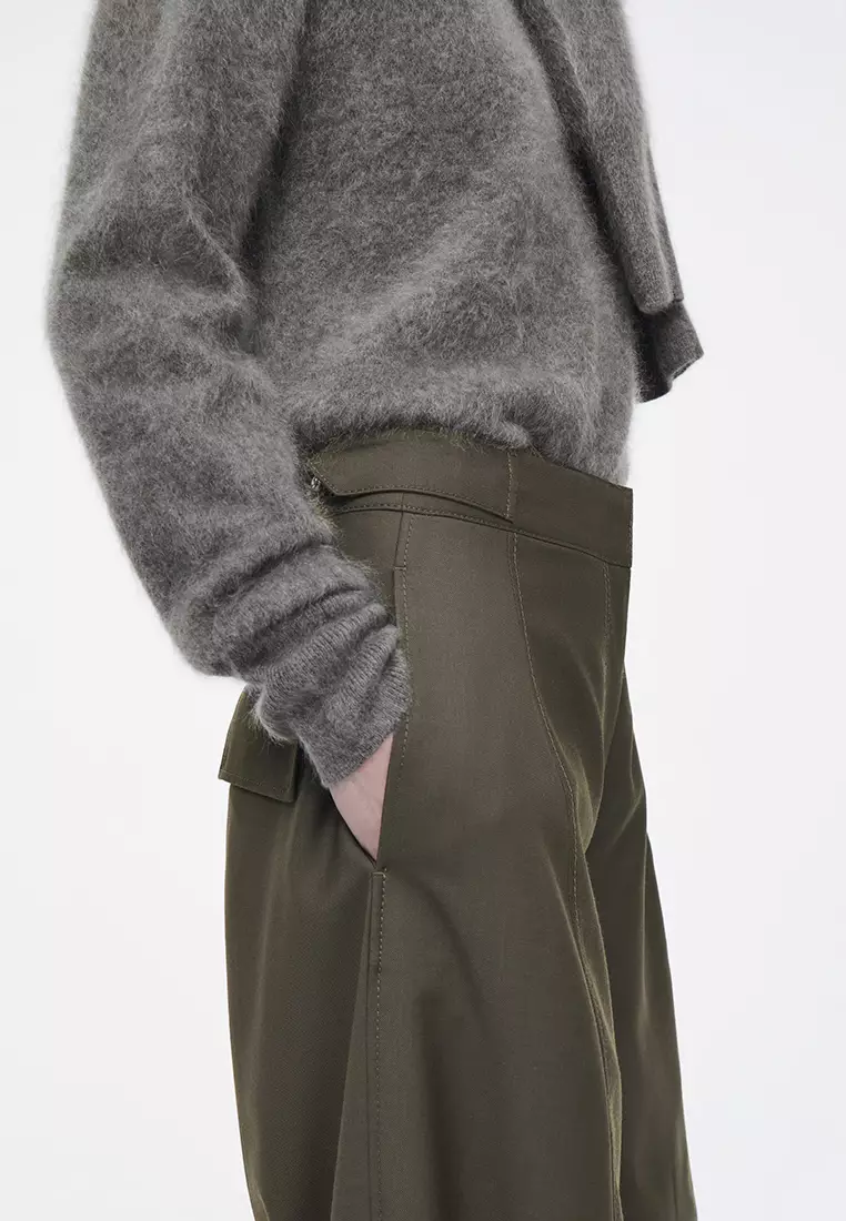 Buy COS Wool Barrel-Leg Utility Trousers 2025 Online | ZALORA