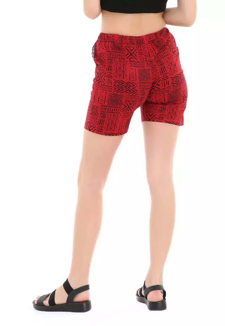 Jual Evernoon Rainer Shorts Hot Pants Motif Bergambar Bawahan Wanita Design Casual Regular Fit ...