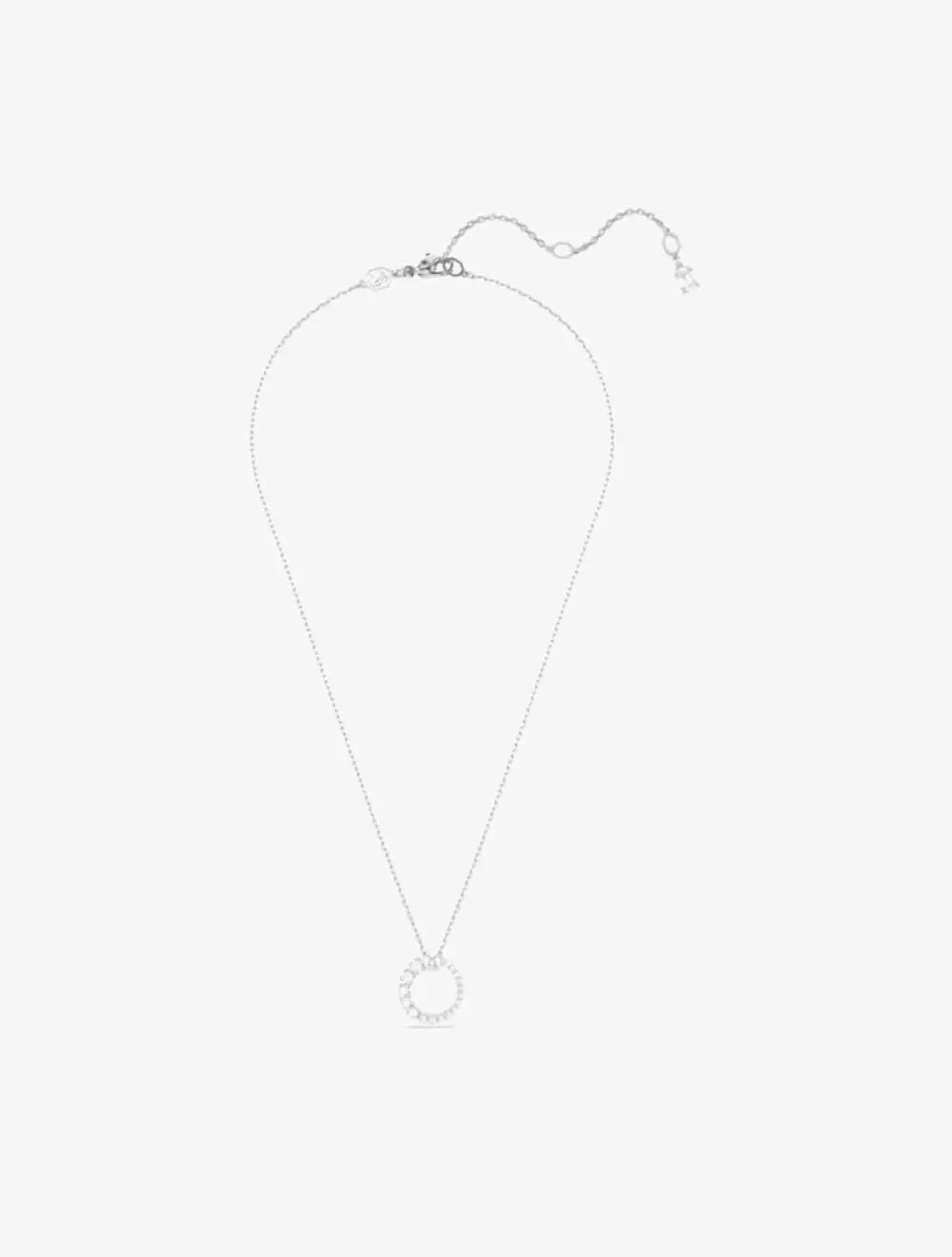 Jual Swarovski Matrix Pendant, Crystal Pearl, Round Cut, White, Rhodium ...