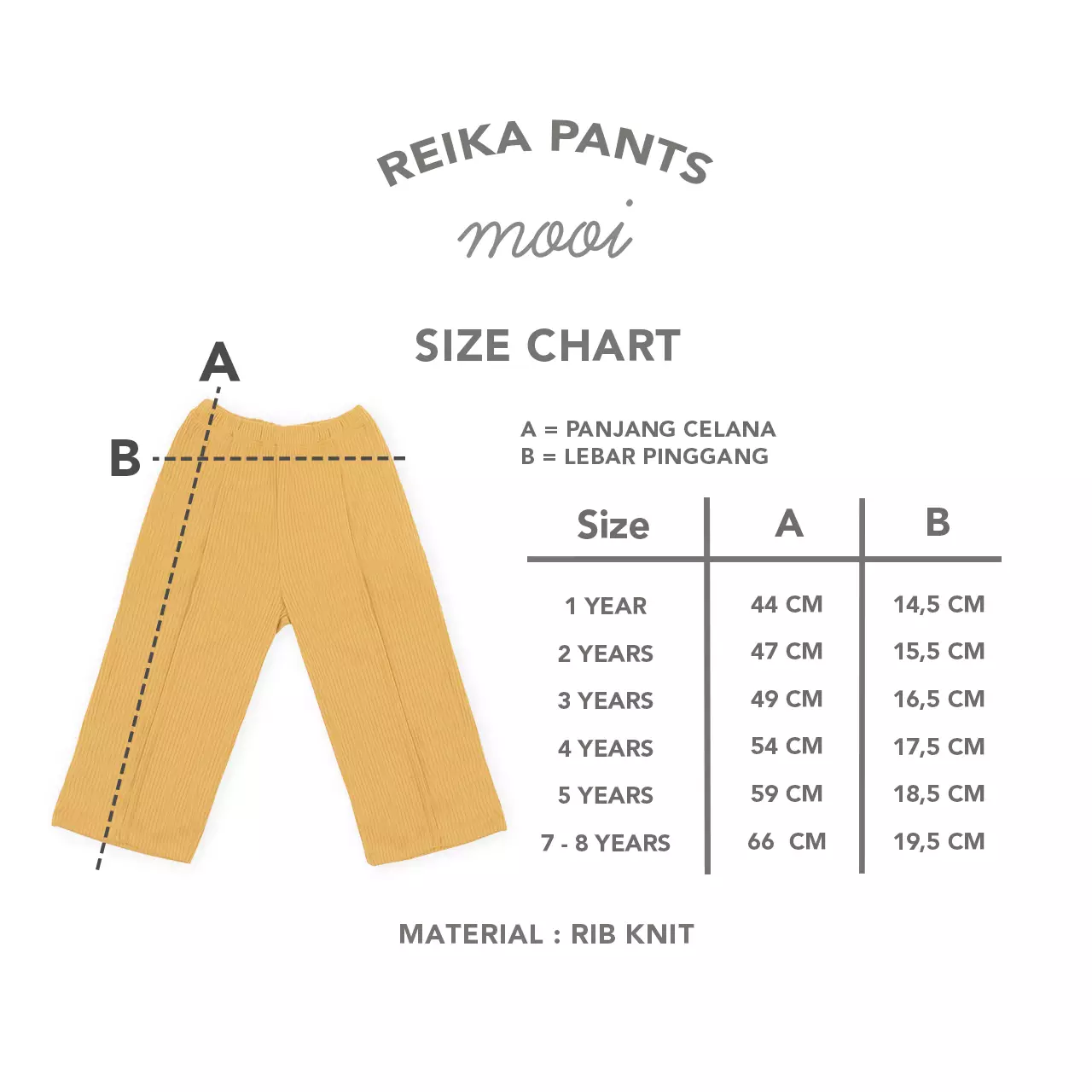 Jual Mooi Heartmade Mooi Celana Panjang Anak Perempuan Reika Rib Pants - Pink Peach Original ...