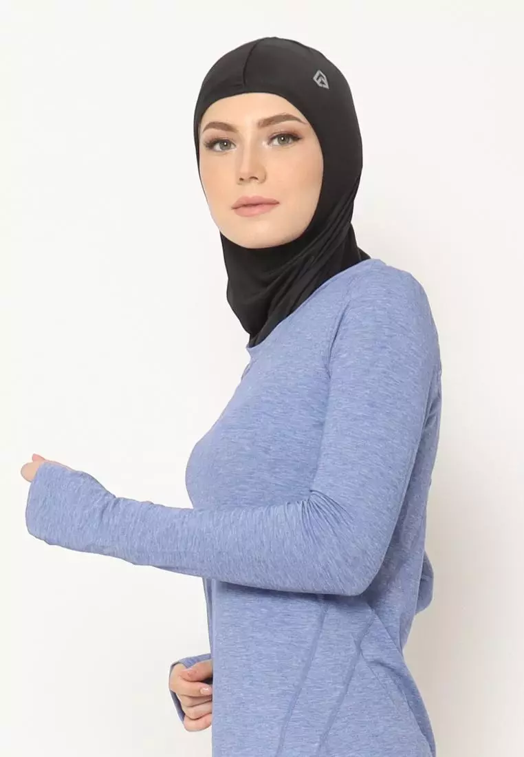 Jual FITWEAR FITWEAR - Kerudung / Hijab / Jilbab Olahraga HAIZA - BLACK ...