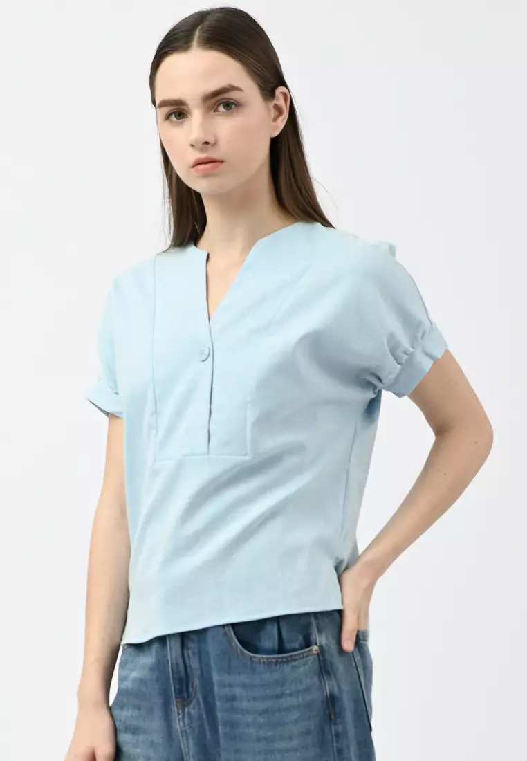 Buy Plain B. Collar Shirt 2026 Online | ZALORA