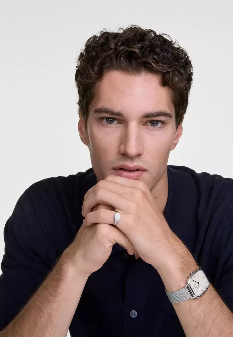 Buy Daniel Wellington Marlon Sterling Linen - Men Watch stainless steel ...