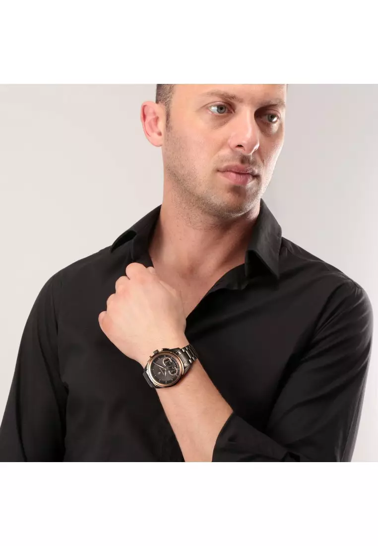 Buy Maserati 【2 Years Warranty】Maserati Traguardo 45mm Dark Grey ...