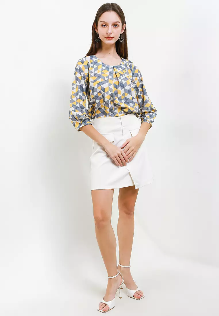 Jual WHITE|MODE Daniza Blouses Original 2026 | ZALORA Indonesia
