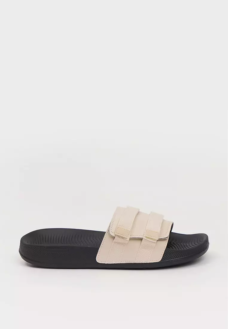 Buy Penshoppe Men's Velcro Band Slides with Strap Details 2025 Online ...