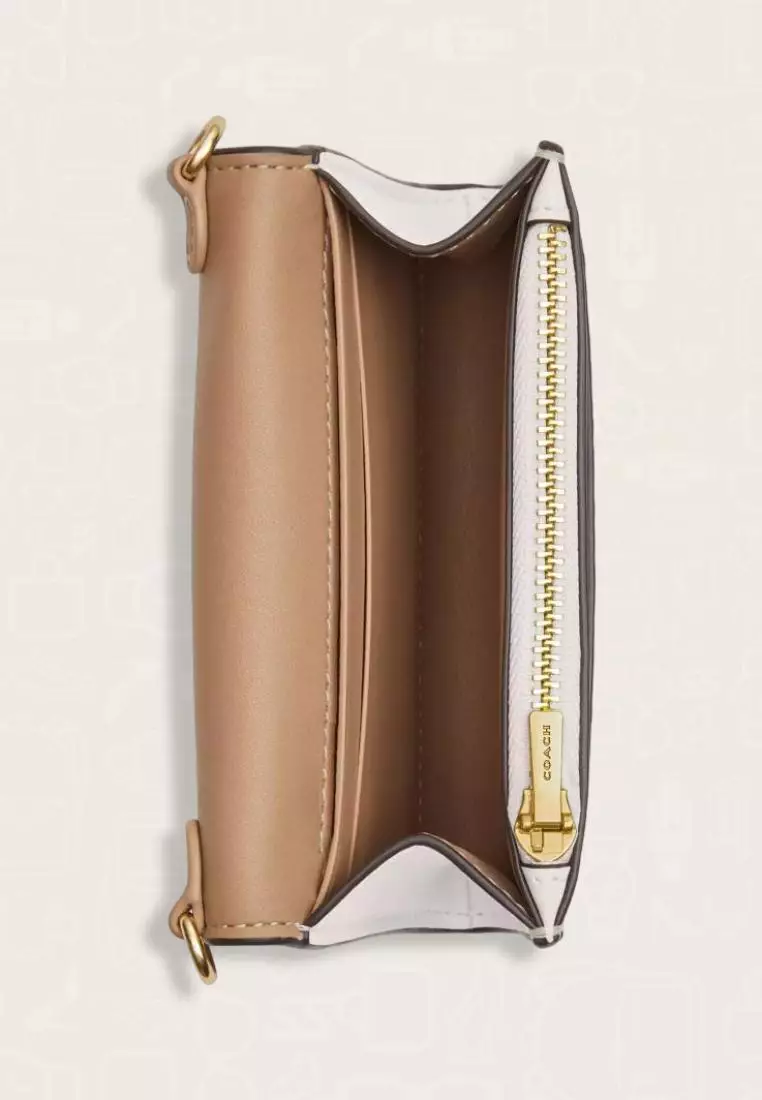 Jual Coach Coach Mini Envelope Wallet With Strap In Signature Canvas ...