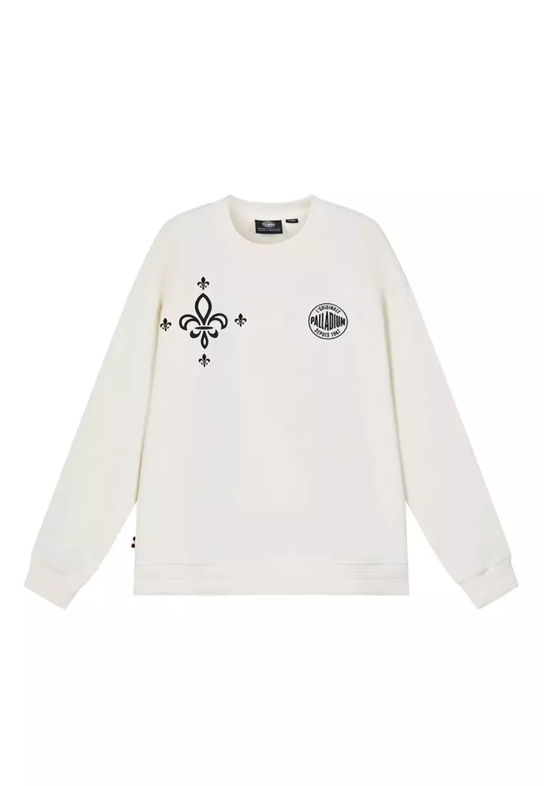 Palladium MEN'S PALLADIUM LOGO LOOSE FIT COTTON SWEATSHIRT 2026 | Buy ...
