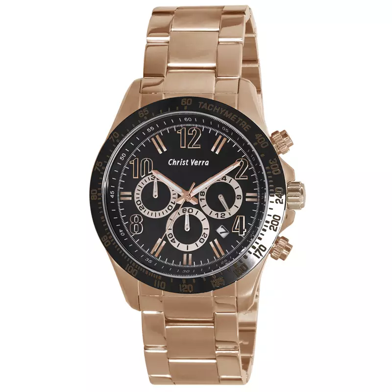 Jual Christ Verra Christ Verra Men's Watches CV 31823G-15 BLK Original ...