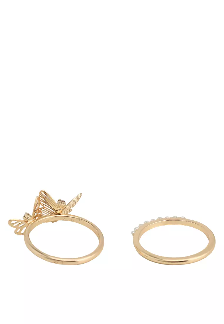 Jual ALDO Linabele Duo Butterfly Rings Original 2025 | ZALORA Indonesia