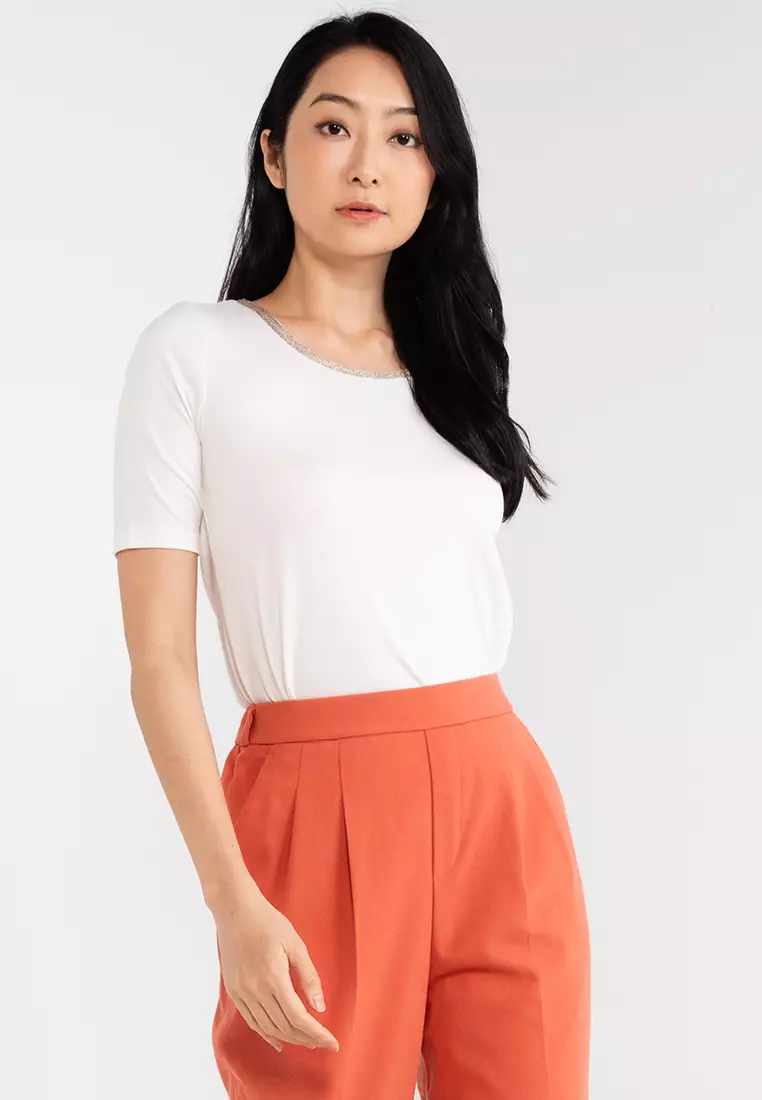 Buy GLOBAL WORK Neckline T-Shirt 2026 Online | ZALORA