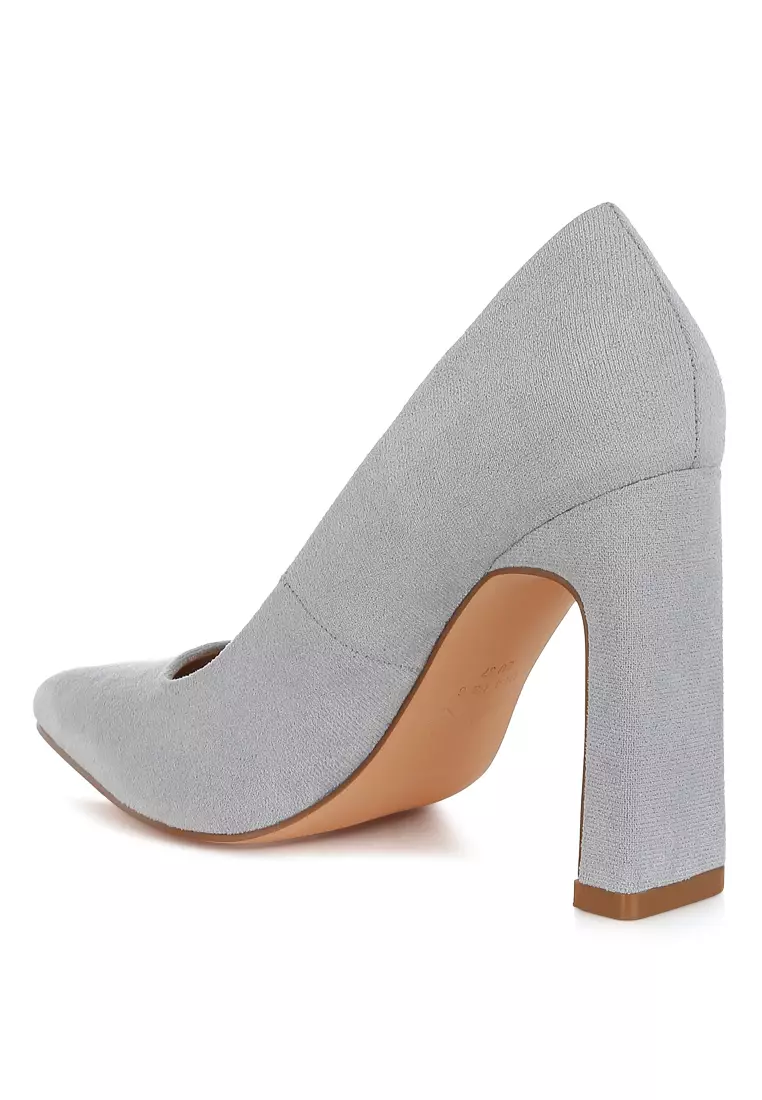 Buy London Rag Slim Block Heel Pumps in Light Blue 2025 Online | ZALORA