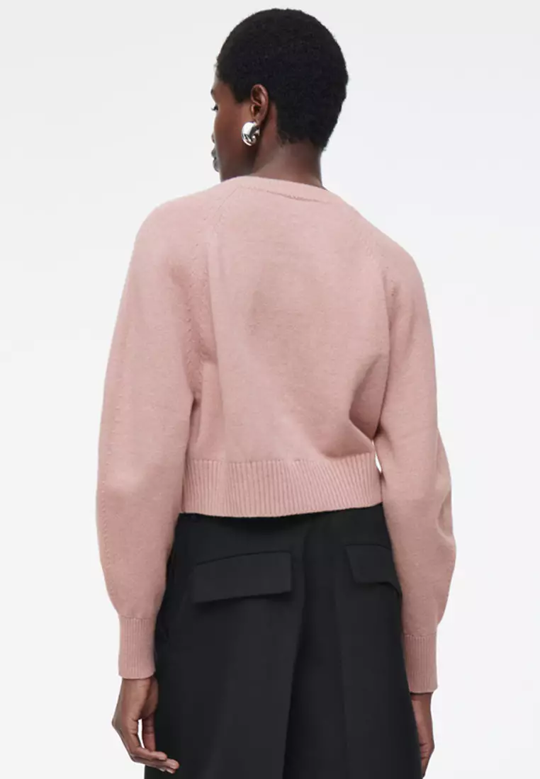 Buy Cos Cropped Wool Cardigan Online | ZALORA Malaysia