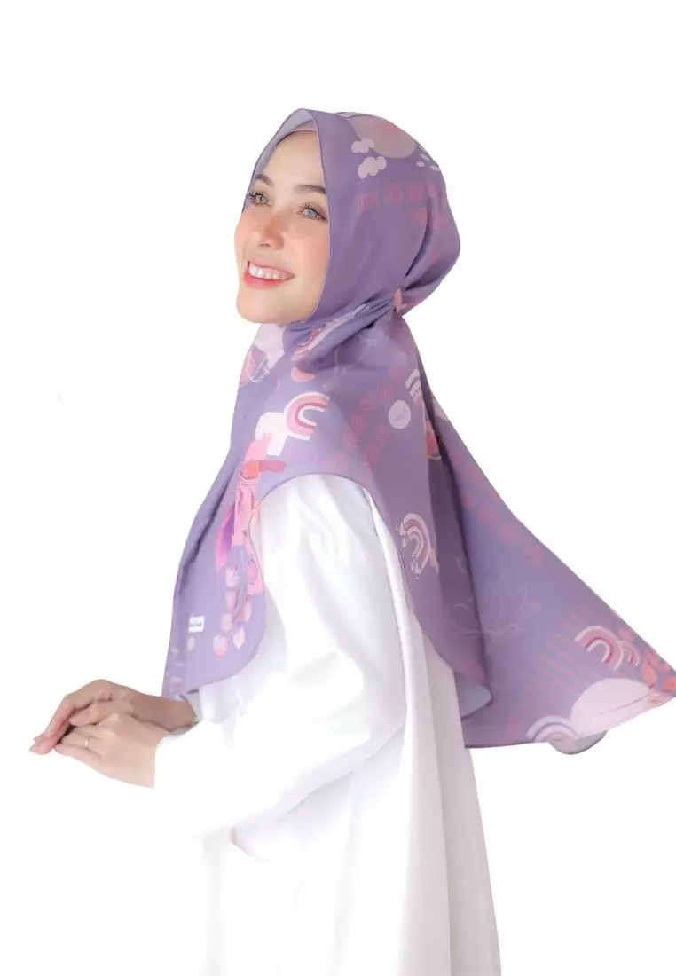 Jual Hijab Wanita Hijab Instan Baiti Rainbow Varian Violetta