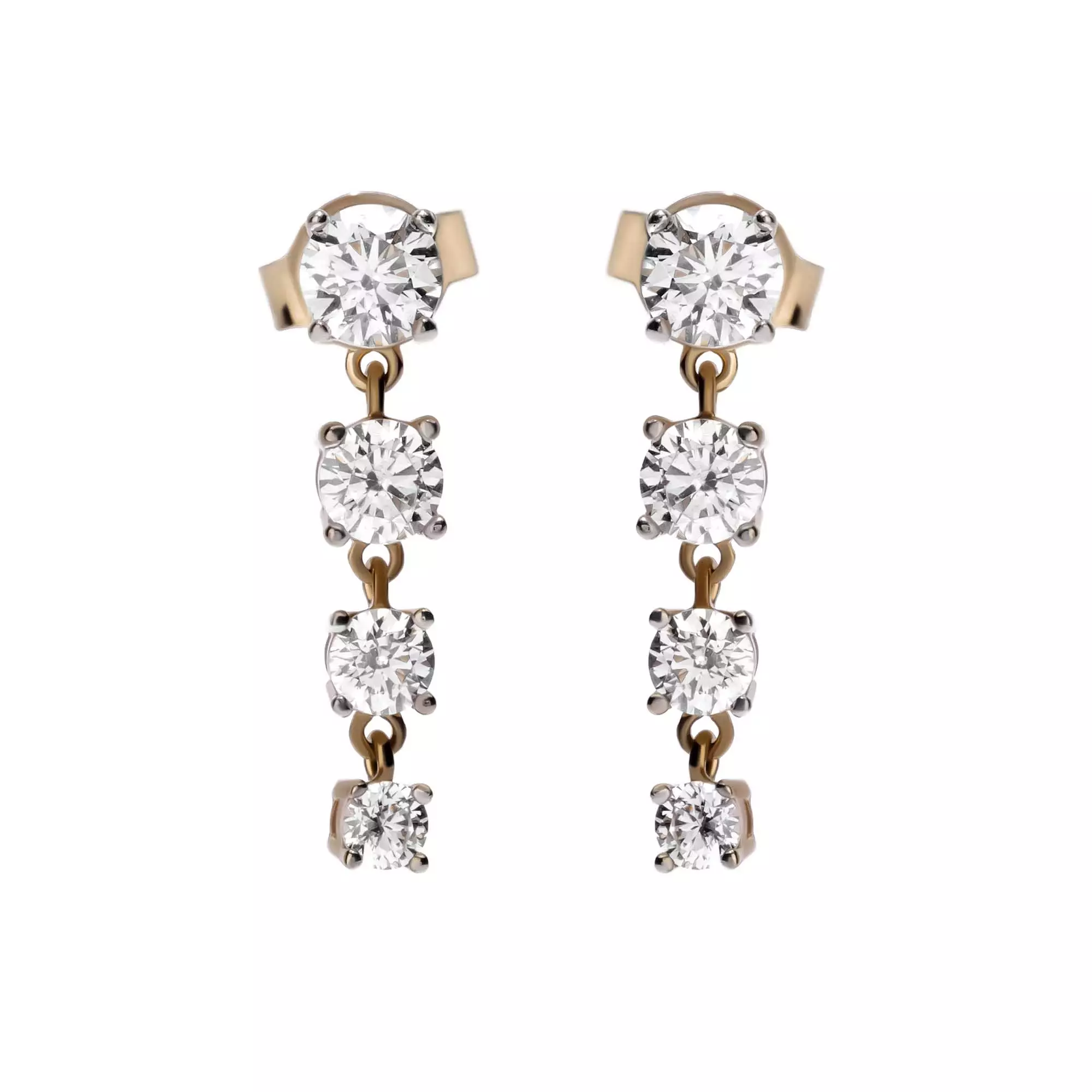 Jual Juene Jewelry Anting Stud Emas 7k - Rona Gold Earring - Glacia ...